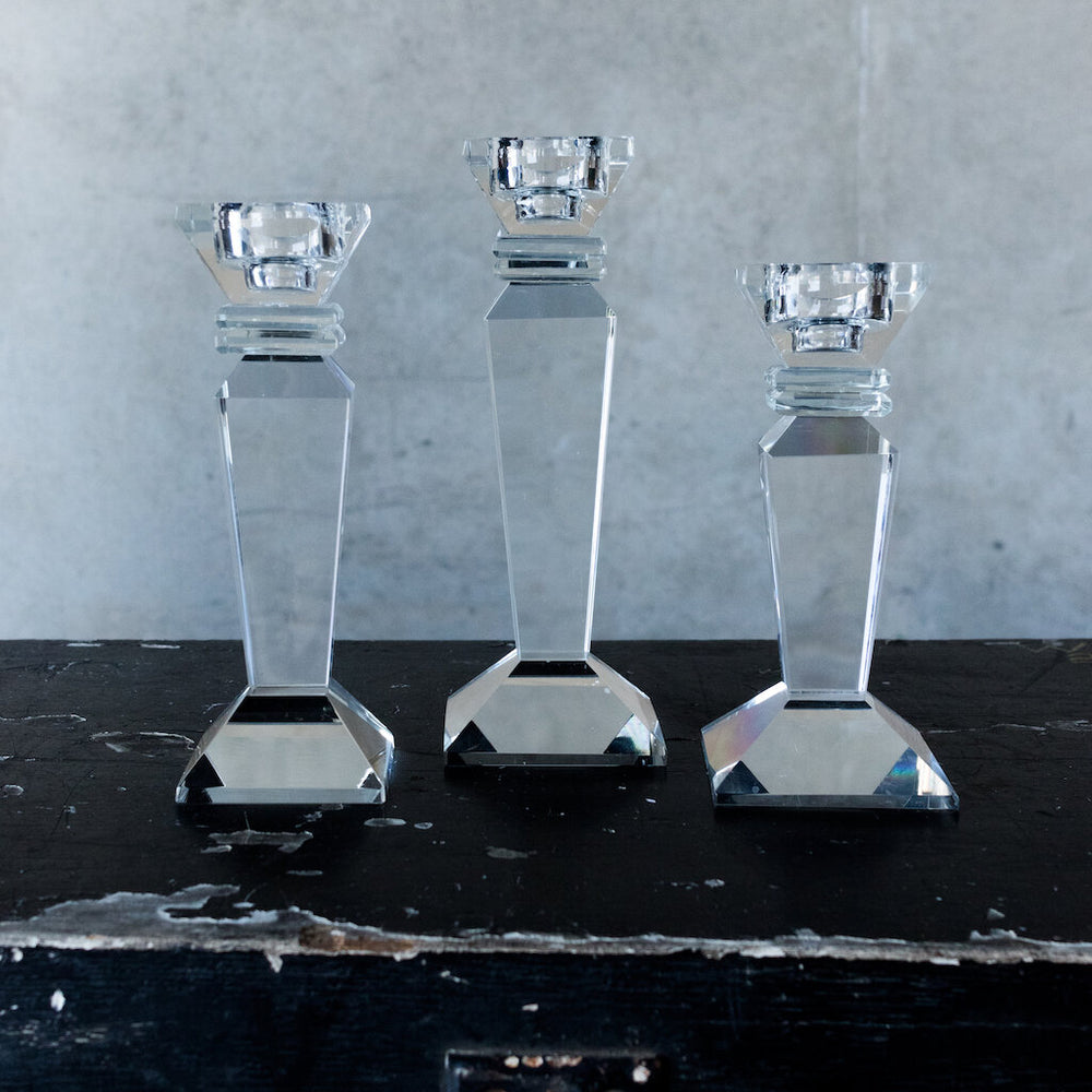 Crystal Candlestick Tall | Wedding & Event Hire | Beija Flor Darwin